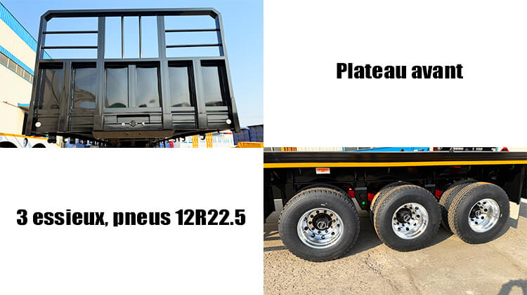 Semi Remorque Plateau Comet à 3 Essieux à Vendre en Côte d'Ivoire